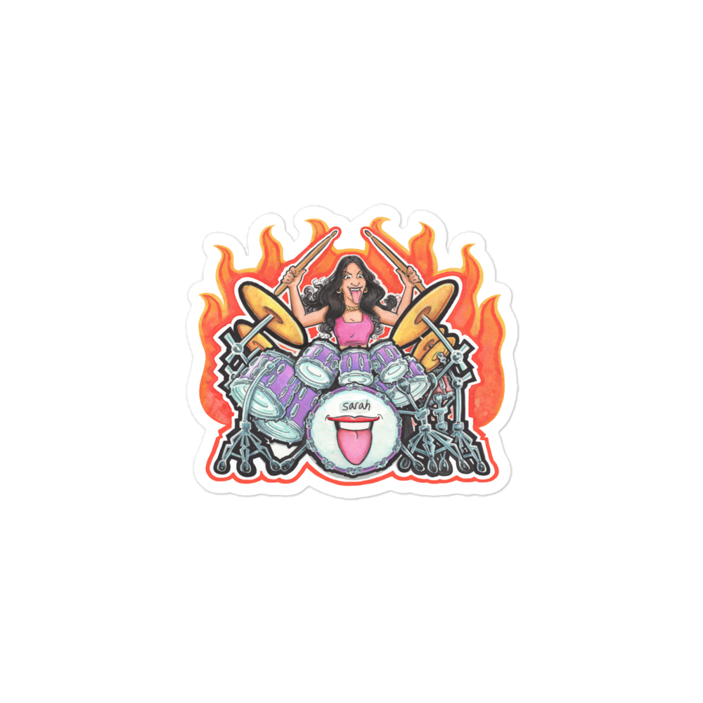Sticker (Cartoon) – Sarah Drums